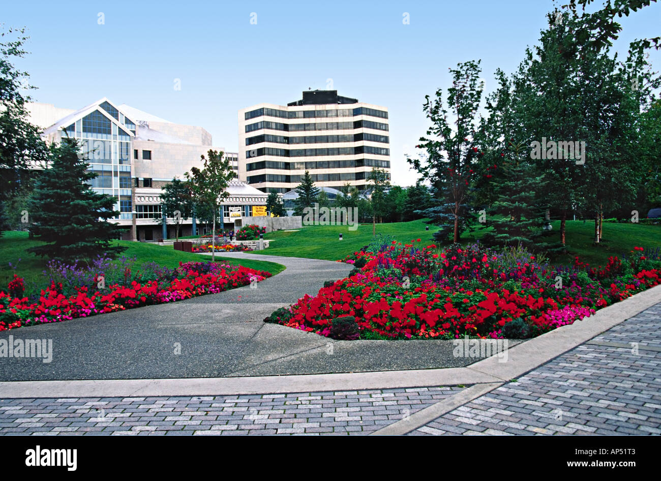 Town Square Municipal Park and Alaska Center for the Performing Arts on ...