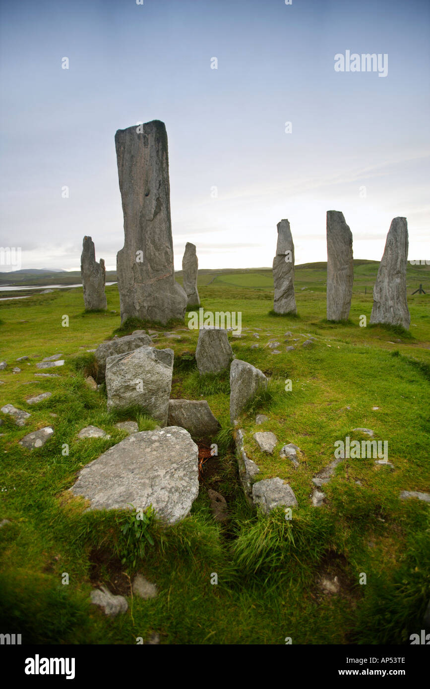 Callanish Standing Stones Lewis Western Isles Scotland UK Stock Photo ...
