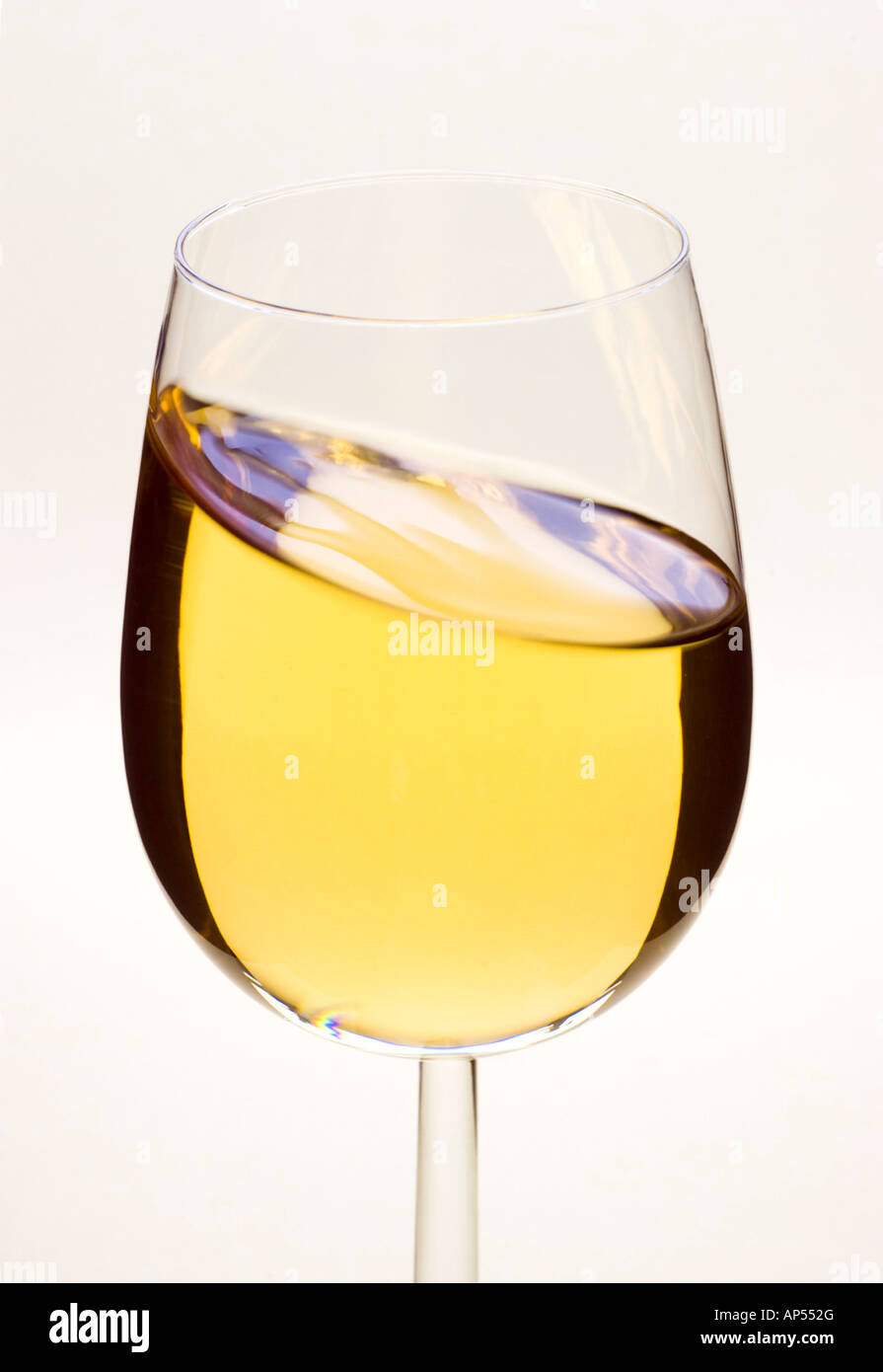 Glass of white wine Stock Photo - Alamy