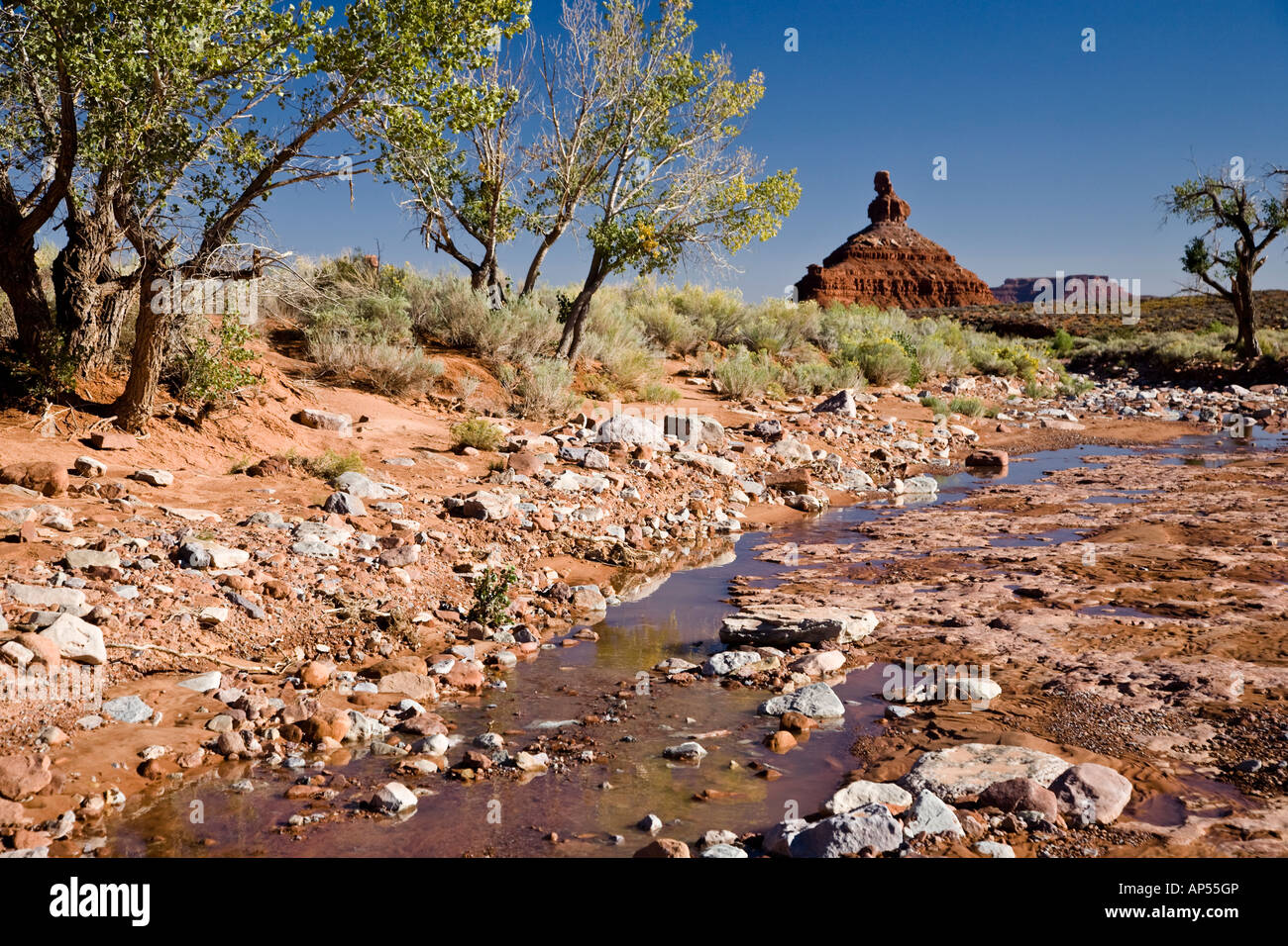 Setting Hen Butte - Valley of the gods in Utah, USA Stock Photo - Alamy