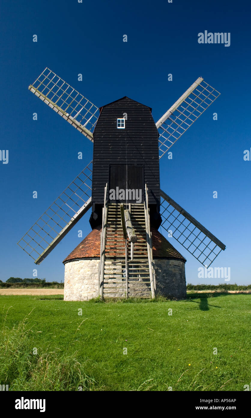 stevington windmill in summer Stock Photo - Alamy