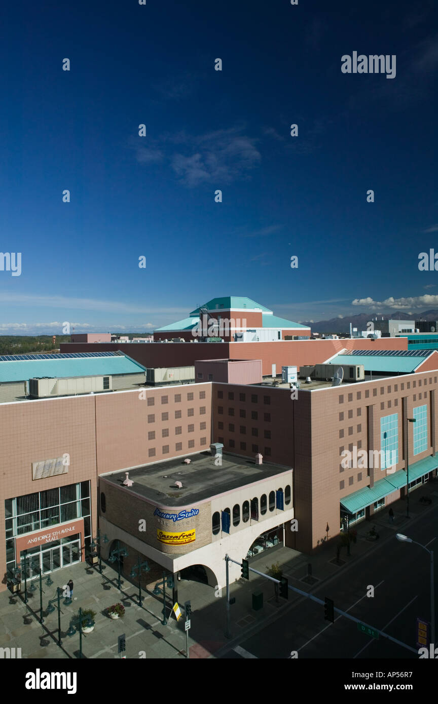 USA, Alaska, Anchorage: Downtown Anchorage, Fifth Avenue Mall Stock ...