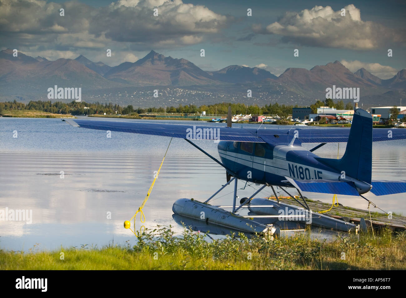 USA, ALASKA, ANCHORAGE: Lake Hood Air Harbor World's Busiest Floatplane ...