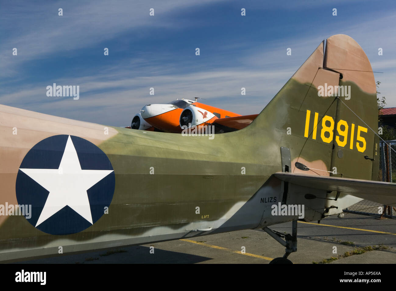 USA, ALASKA, ANCHORAGE: Lake Hood Air Harbor, Alaska Aviation Heritage ...