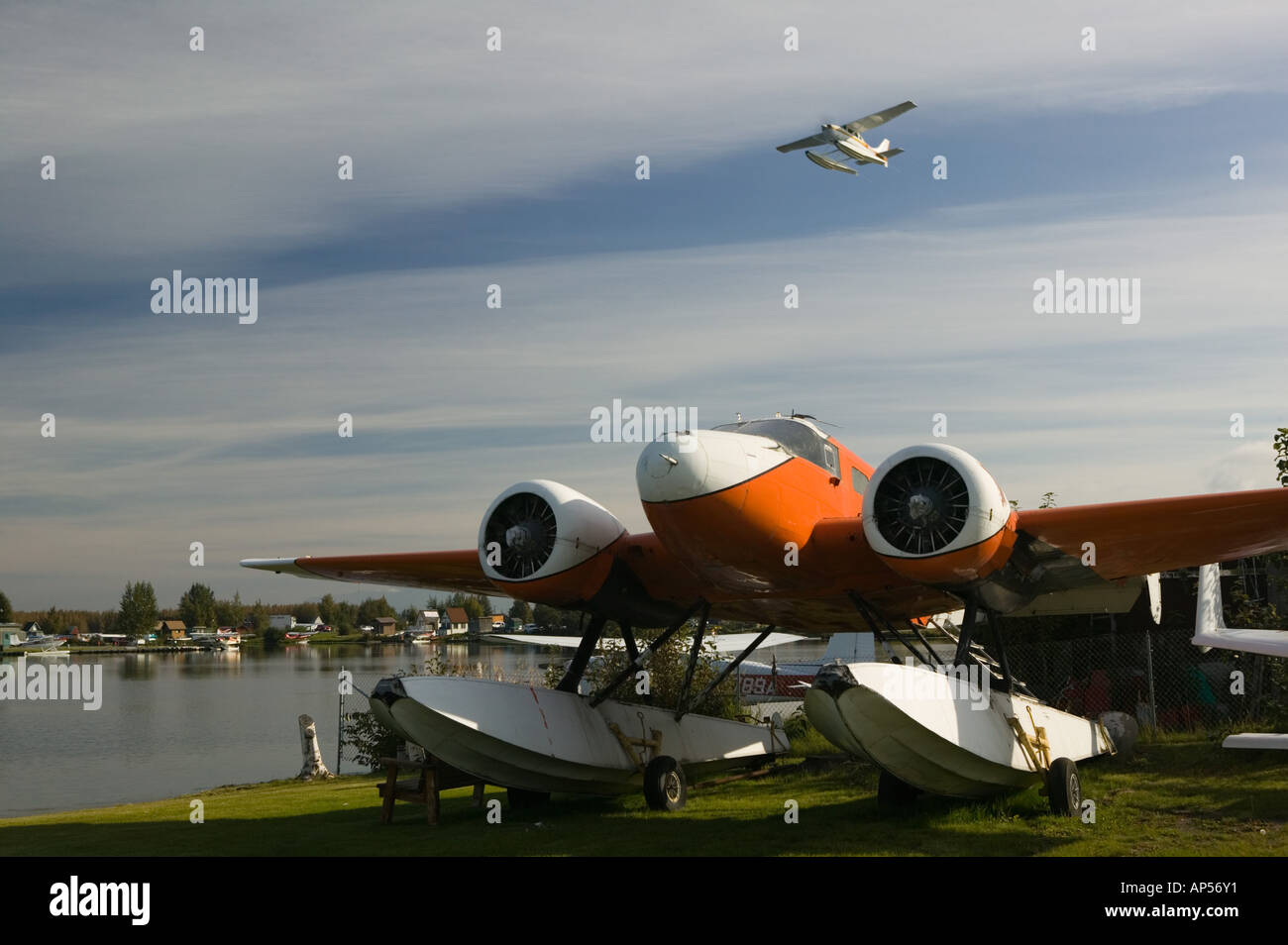 USA, ALASKA, ANCHORAGE: Lake Hood Air Harbor, Alaska Aviation Heritage ...