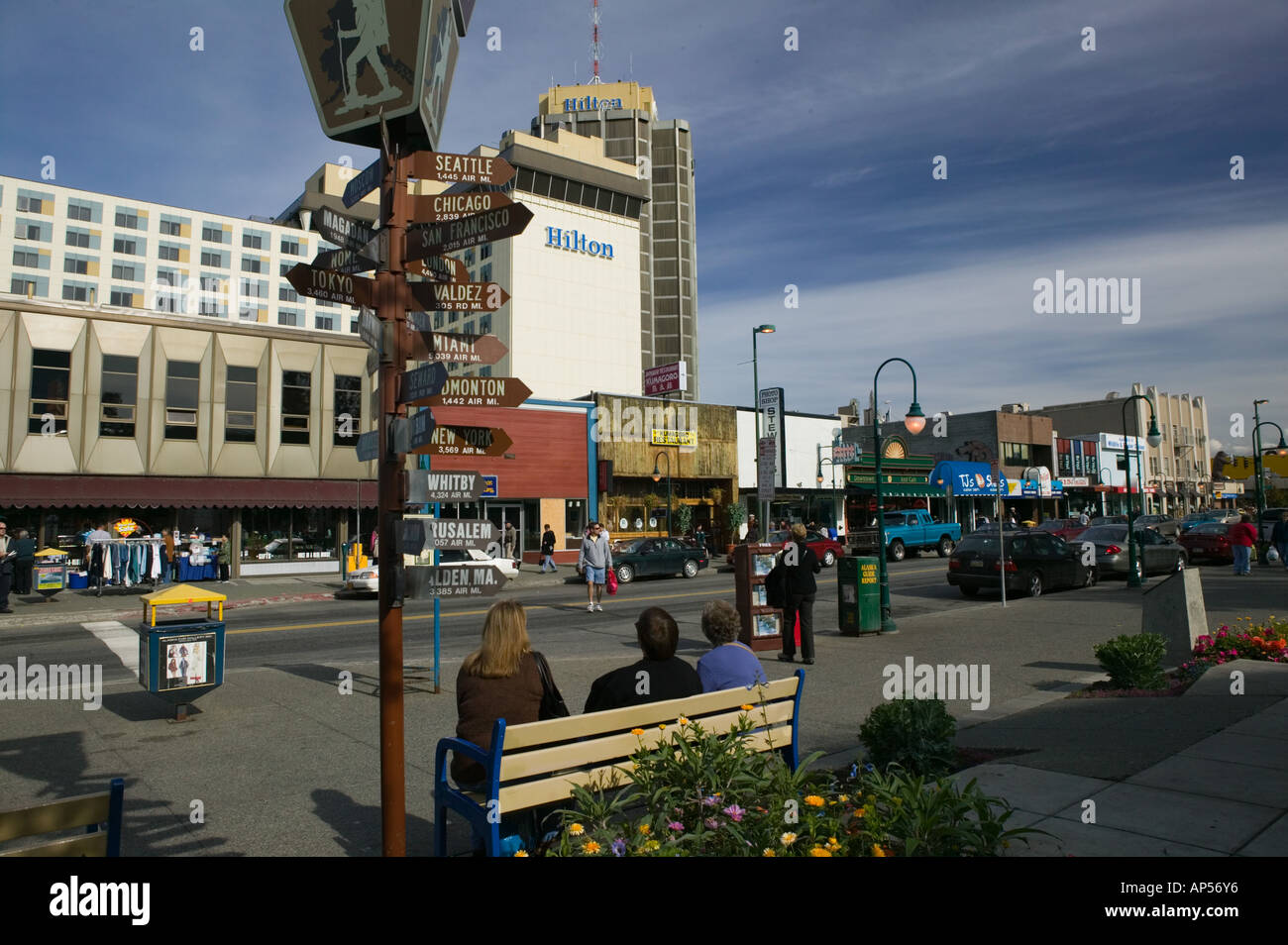 Downtown anchorage street 4th avenue hi-res stock photography and ...