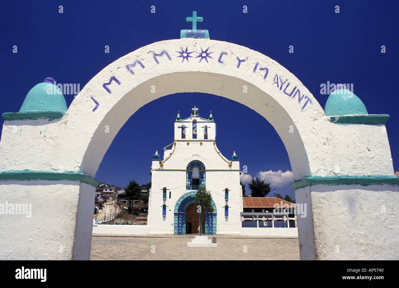 Mexico Chiapas province San Juan Chamula Church Stock Photo - Alamy