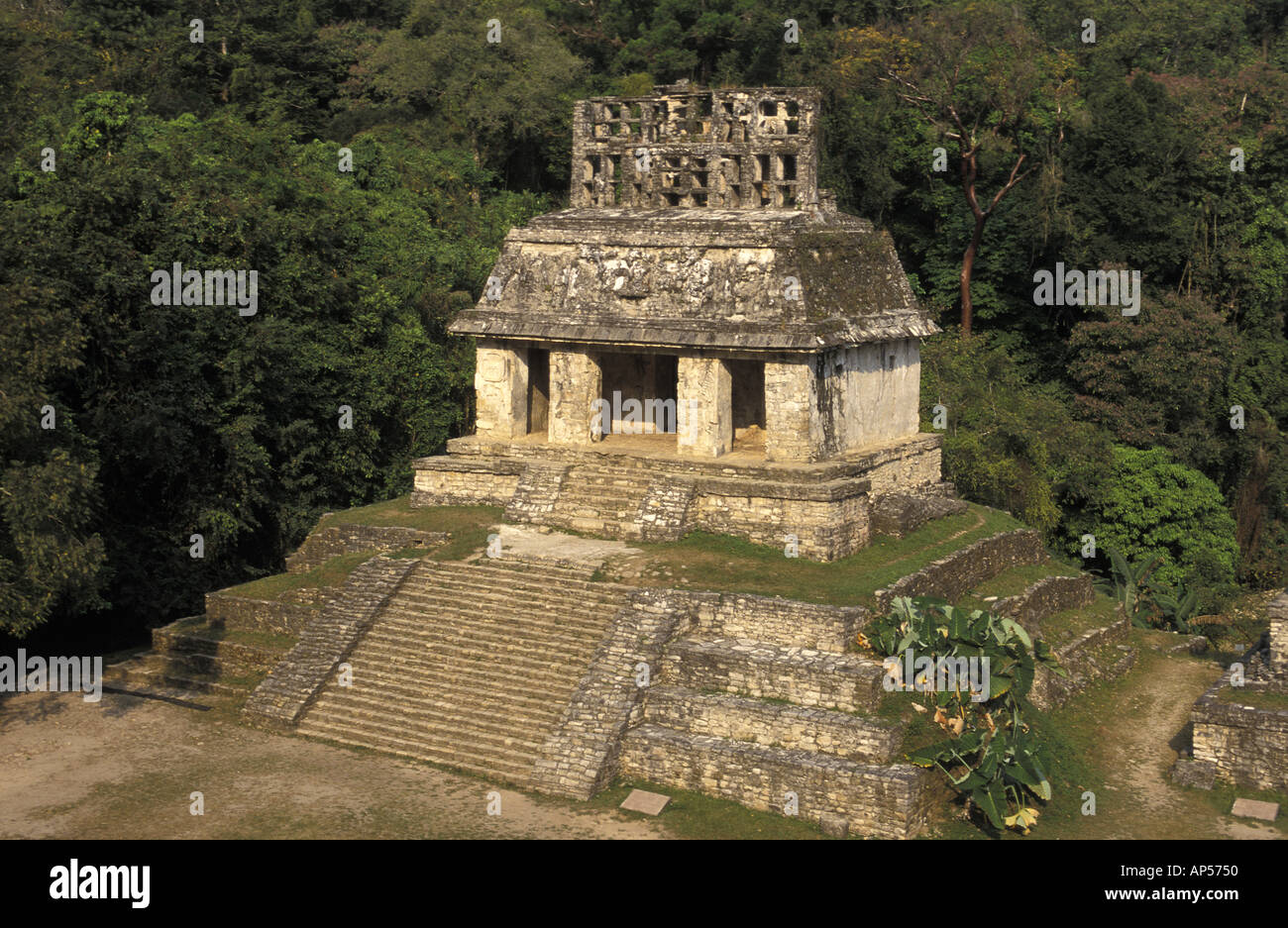 Mexico Chiapas province Palenque Temple of the Sun Stock Photo - Alamy