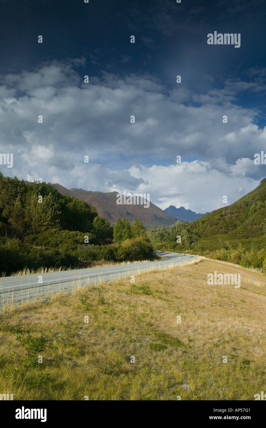 USA, ALASKA, HATCHER PASS: Along Fishhook, Willow Road Stock Photo - Alamy