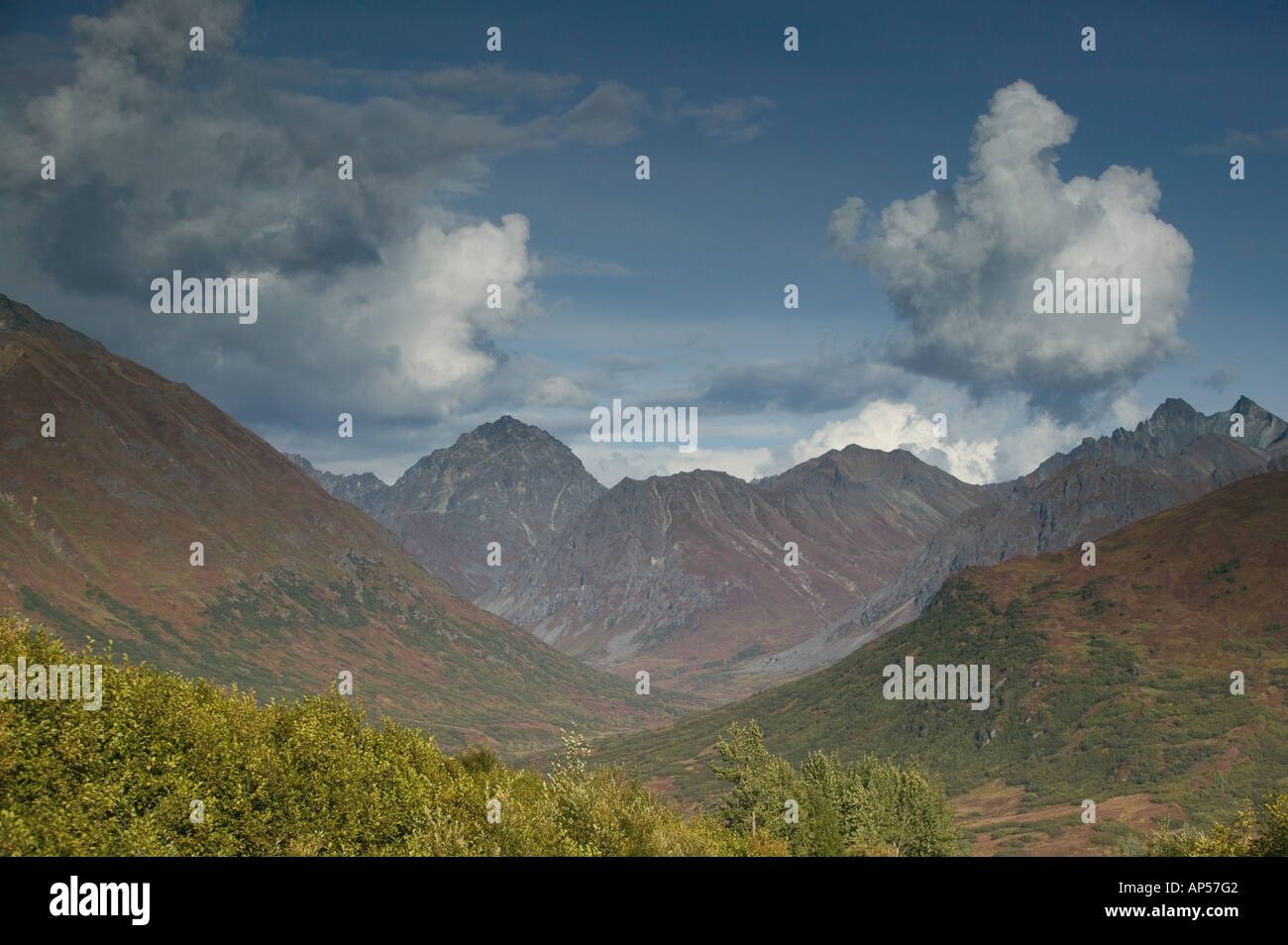 USA, ALASKA, HATCHER PASS: Mountain View along Hatcher Pass Road Stock ...