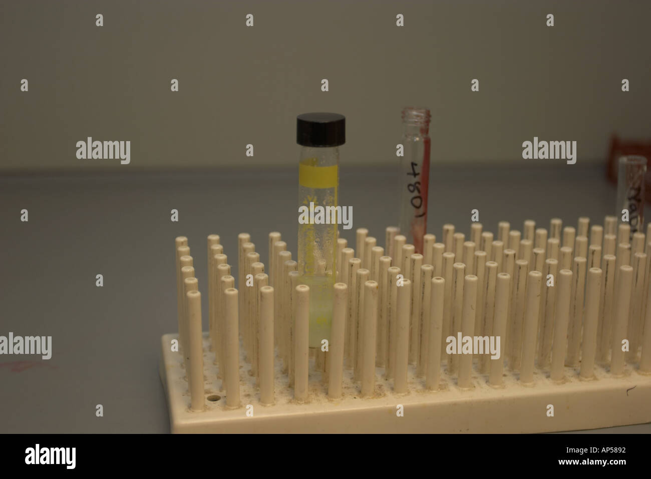 Lab equipment used for testing blood for traces of poison Stock Photo ...