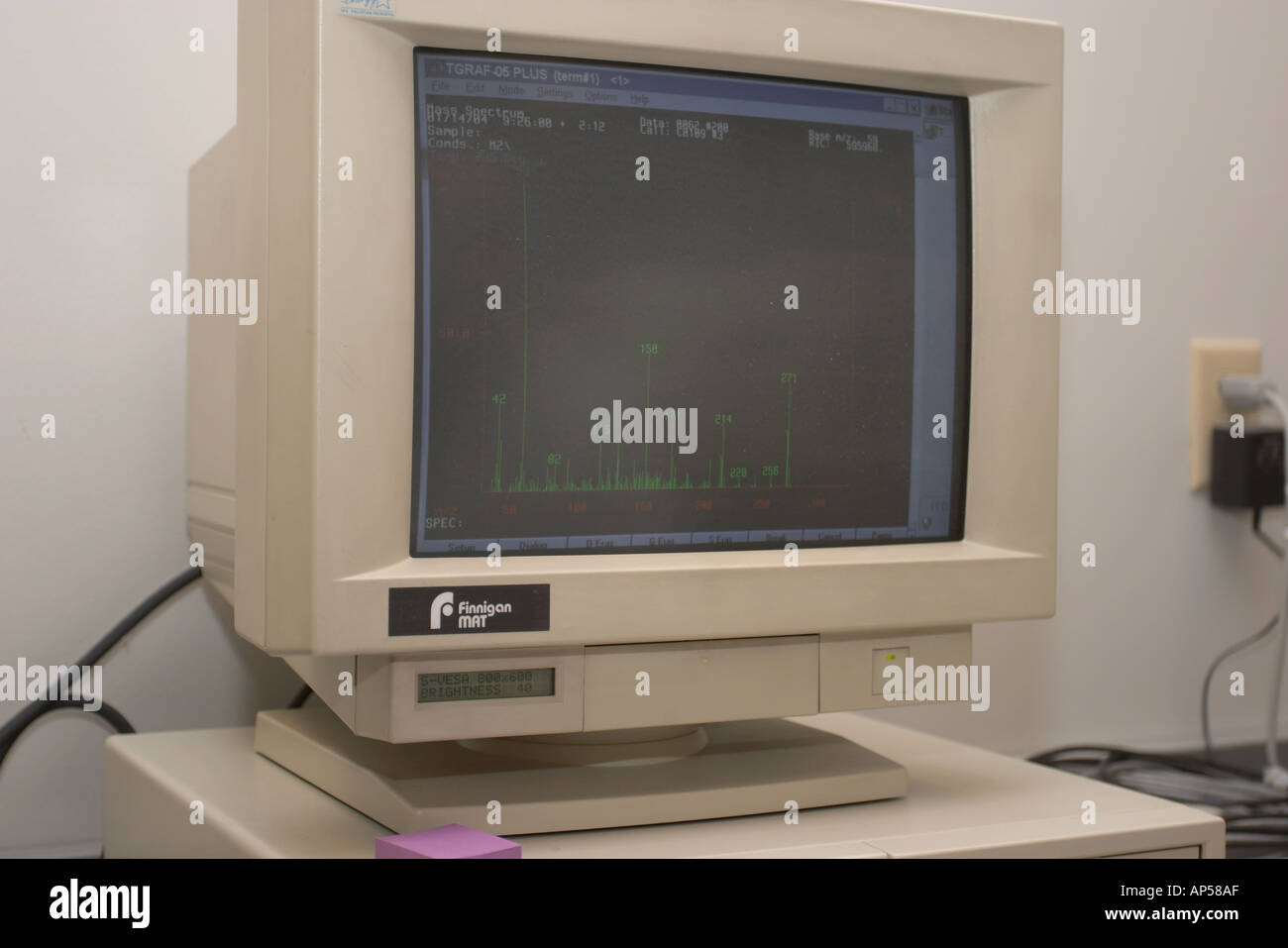 Computer screen gas chromatographic machine Nebraska State Patrol Crime ...