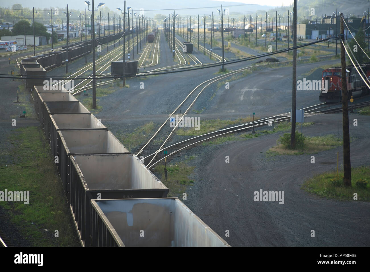 Empty railyard hi-res stock photography and images - Alamy