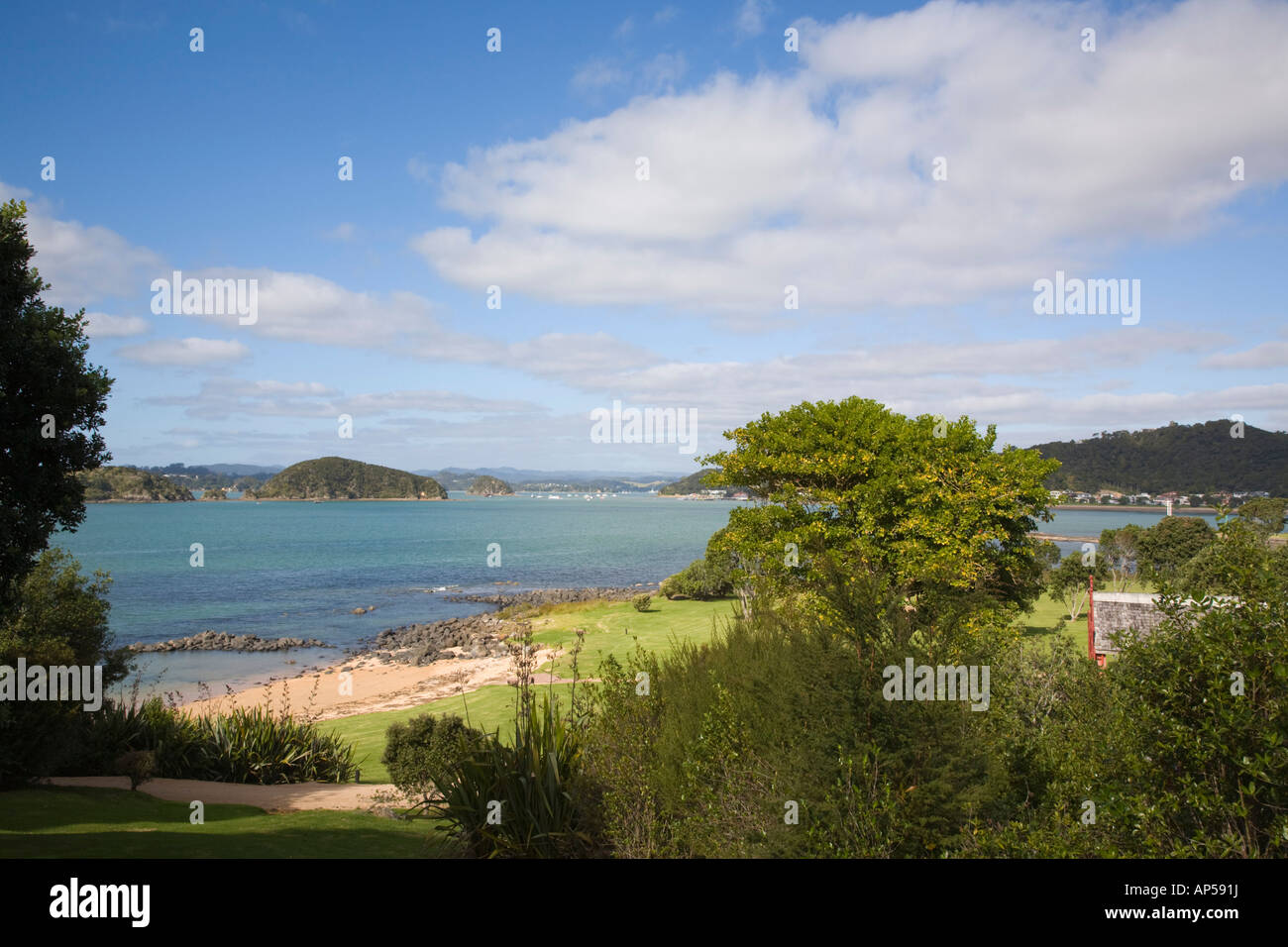 Beach waitangi national reserve waitangi hi-res stock photography and ...