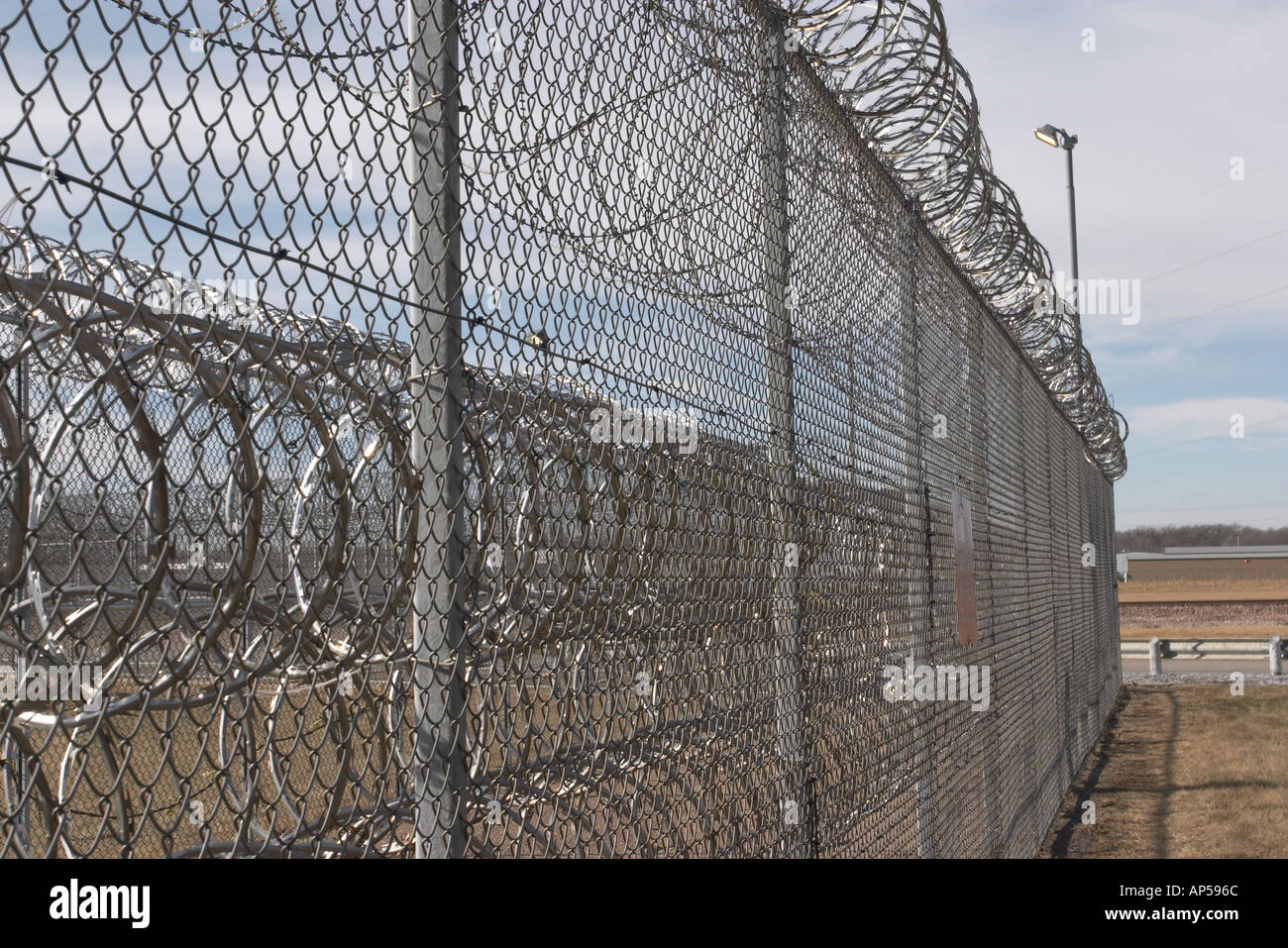 Perimeter fence maximum security prison hi-res stock photography and ...