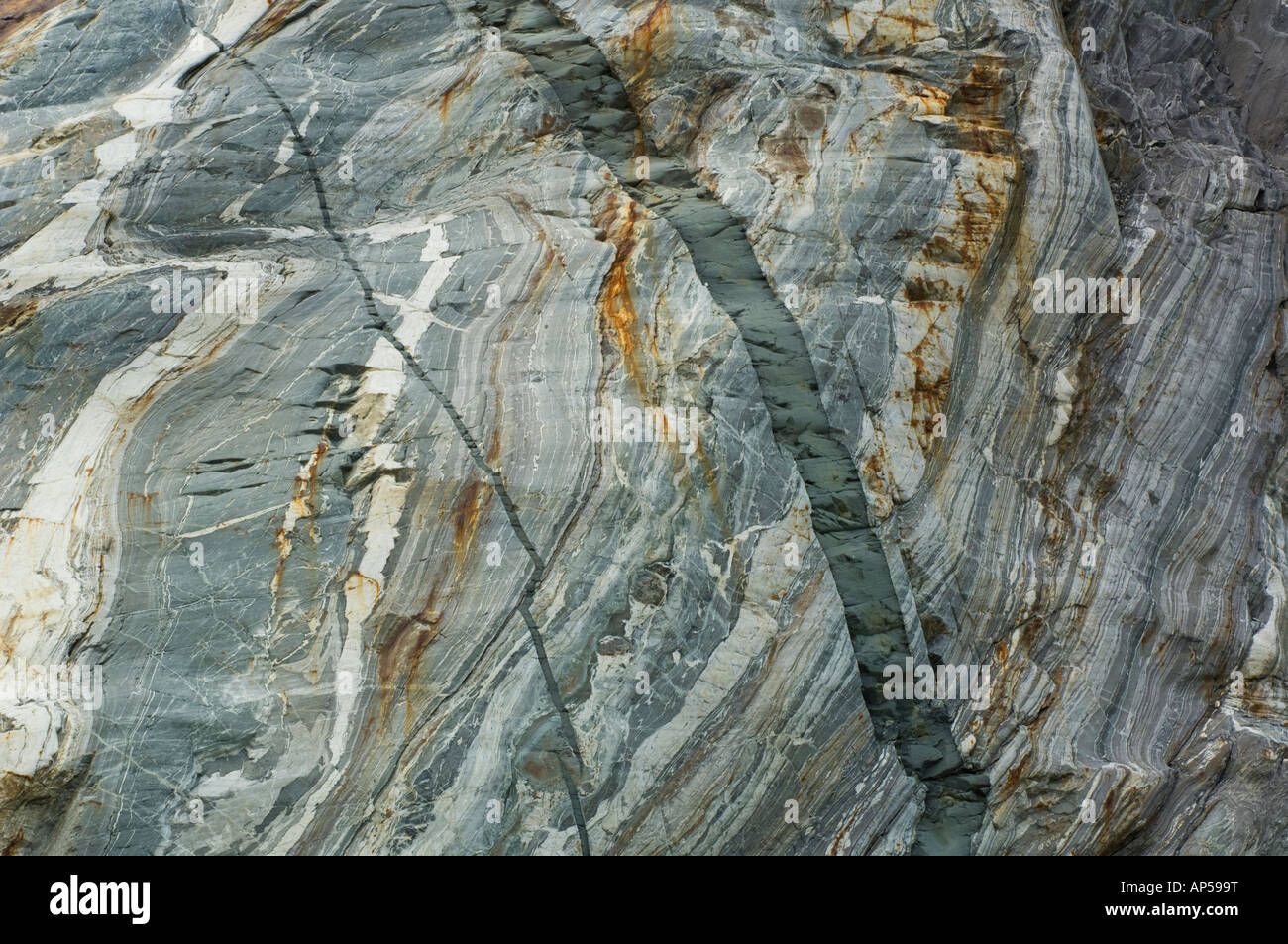Glaciated rock patterns near North Sawyer Glacier Tracy Arm Fjord ...