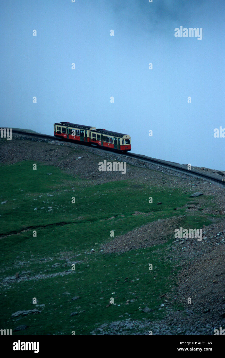 Mount Snowdon Railway Snowdonia North Wales UK Stock Photo - Alamy