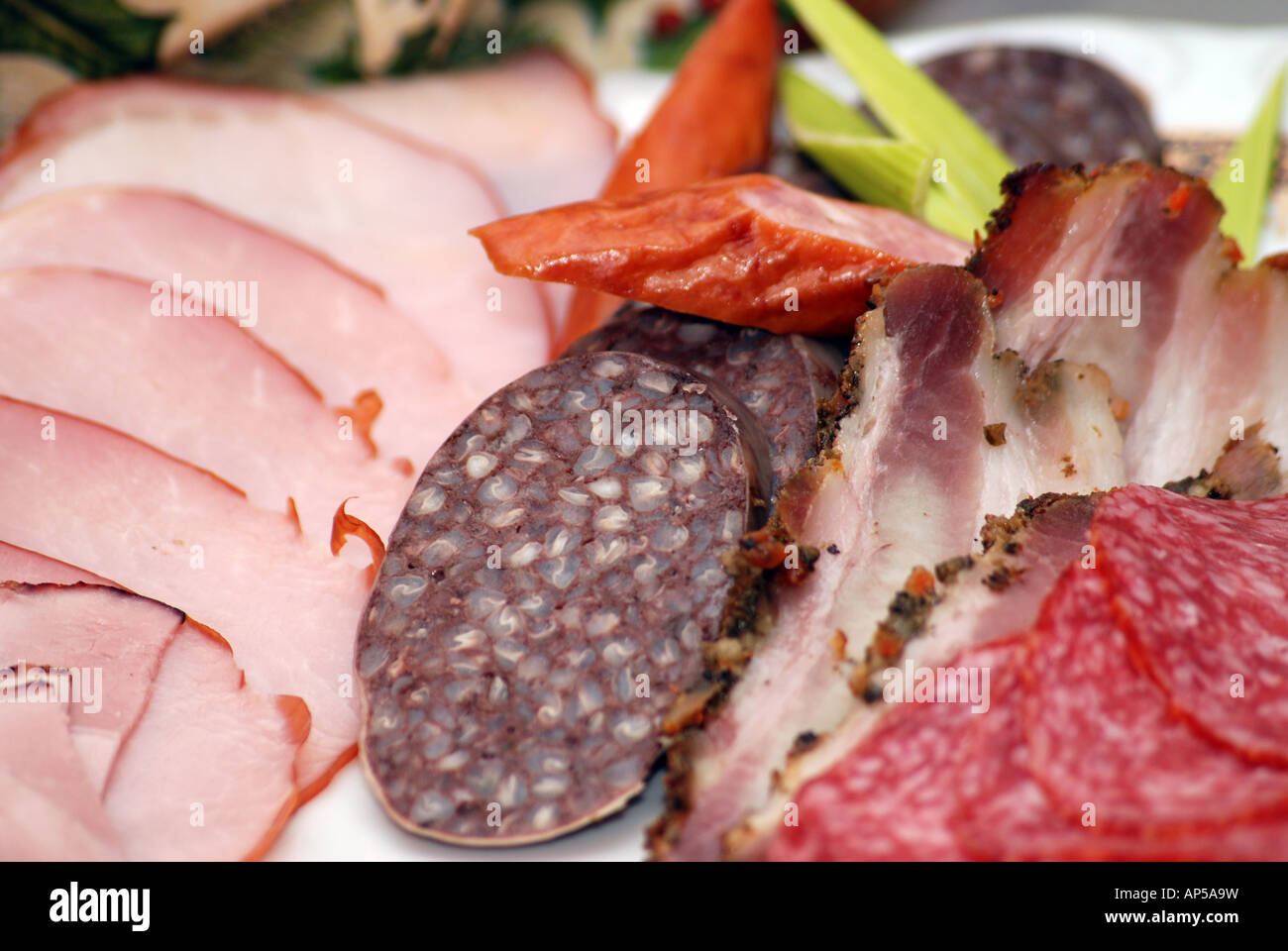 Slice smoked pork loin ham hi-res stock photography and images - Alamy