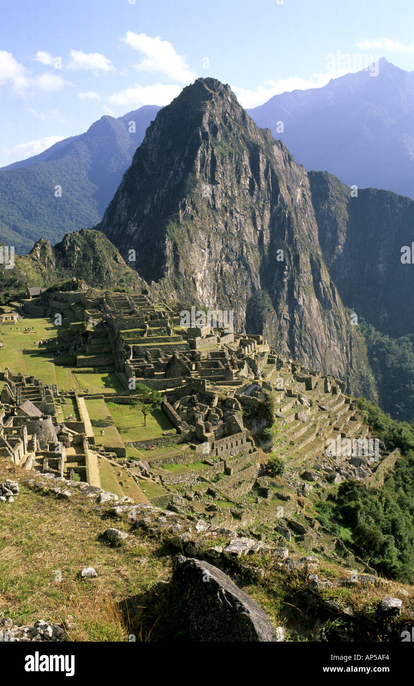 Peru Machu Picchu historic inca ruins landmark landscape scenery ...