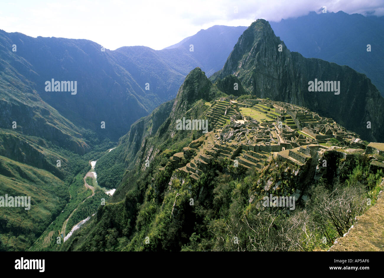 Peru Machu Picchu historic inca ruins landmark landscape scenery ...