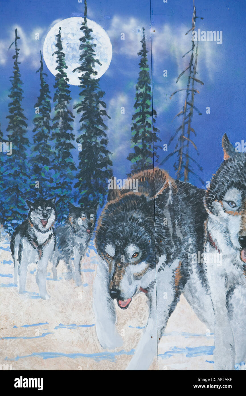 USA, ALASKA, KENAI PENINSULA, SEWARD: Wolf Mural Stock Photo - Alamy