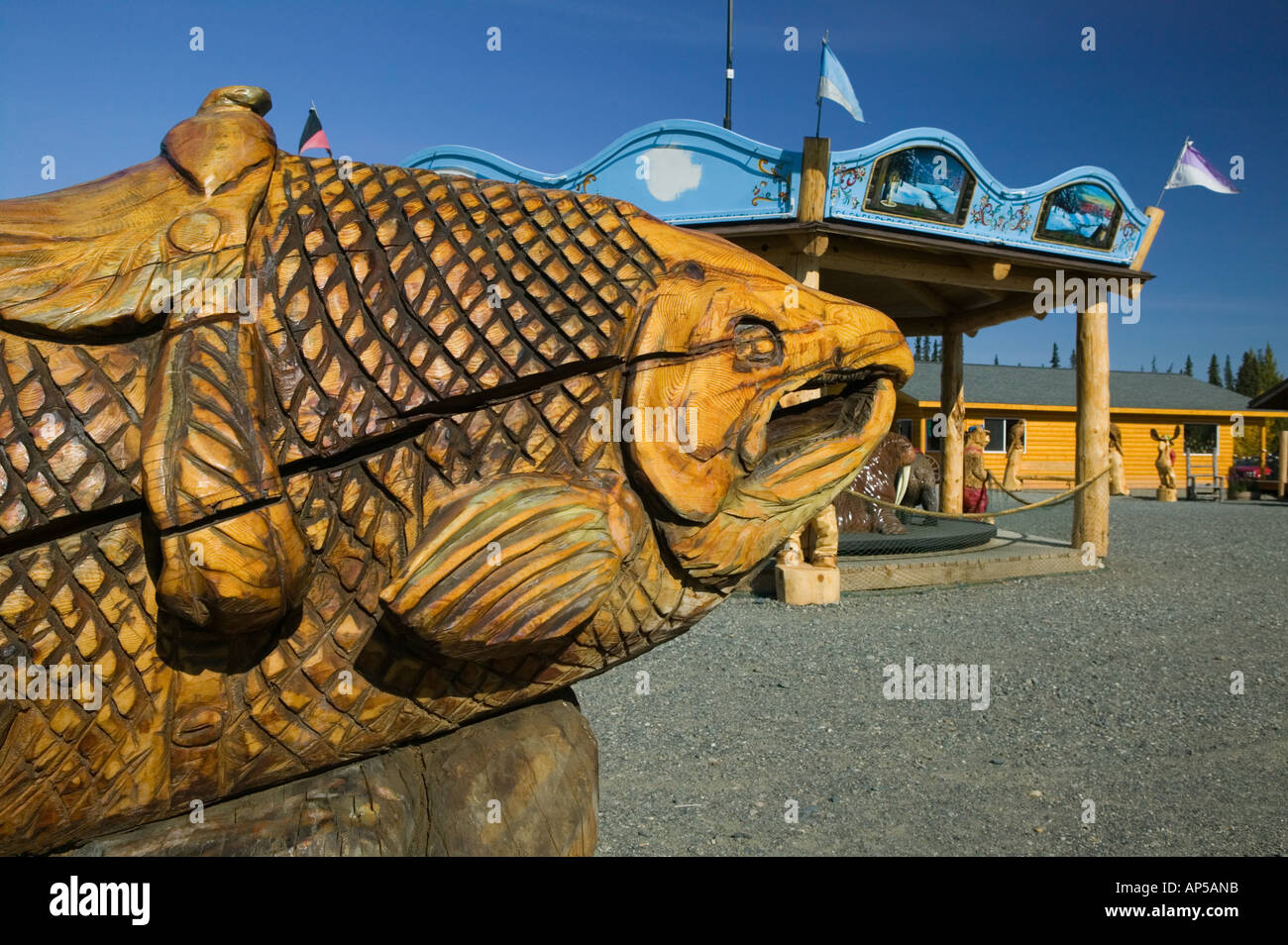Chainsaw carving carver wood hi-res stock photography and images - Alamy