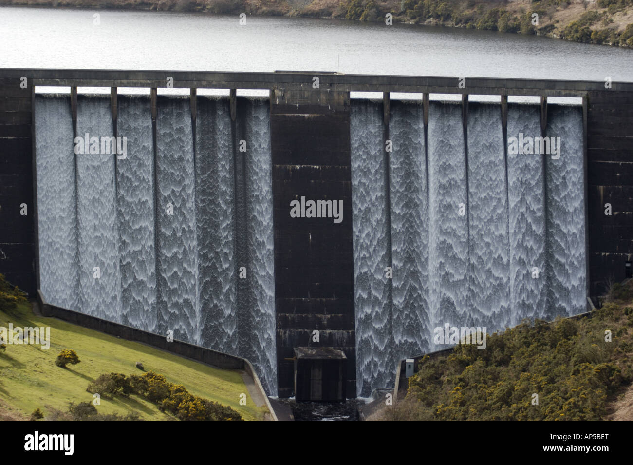 Meldon reservoir and dam in Dartmoor National Park Devon England Stock ...