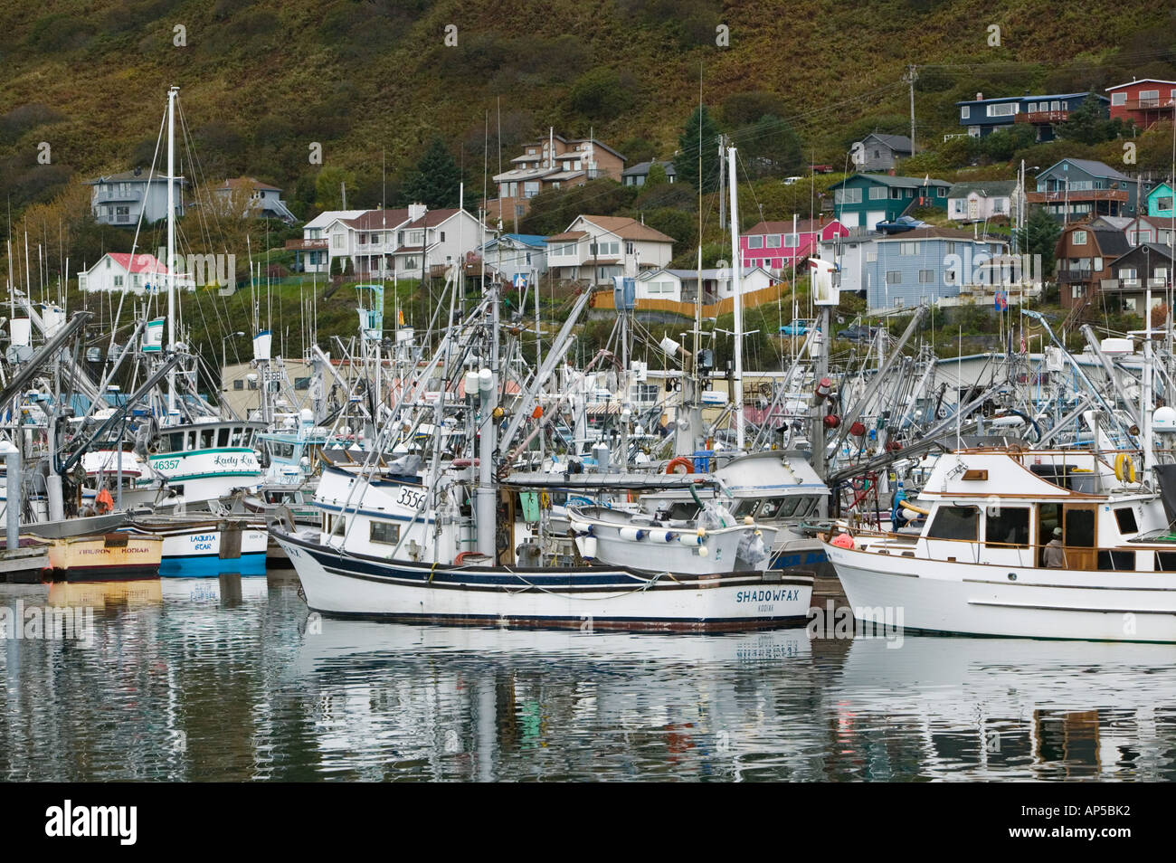 USA, ALASKA, SOUTHWEST, KODIAK ISLAND, Kodiak: Kodiak Small Boat Harbor ...