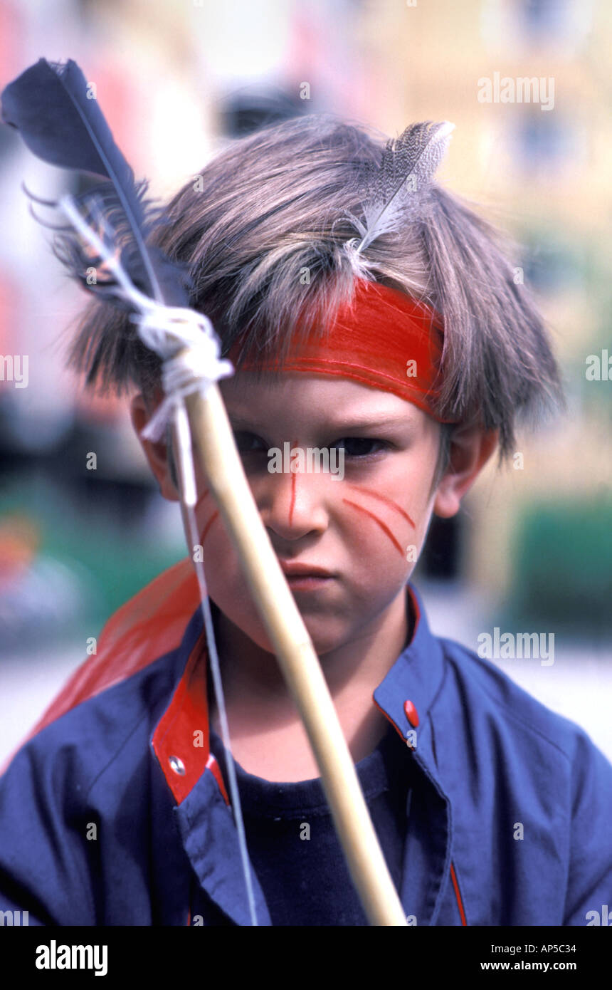 BOY WITH A BOW Stock Photo - Alamy