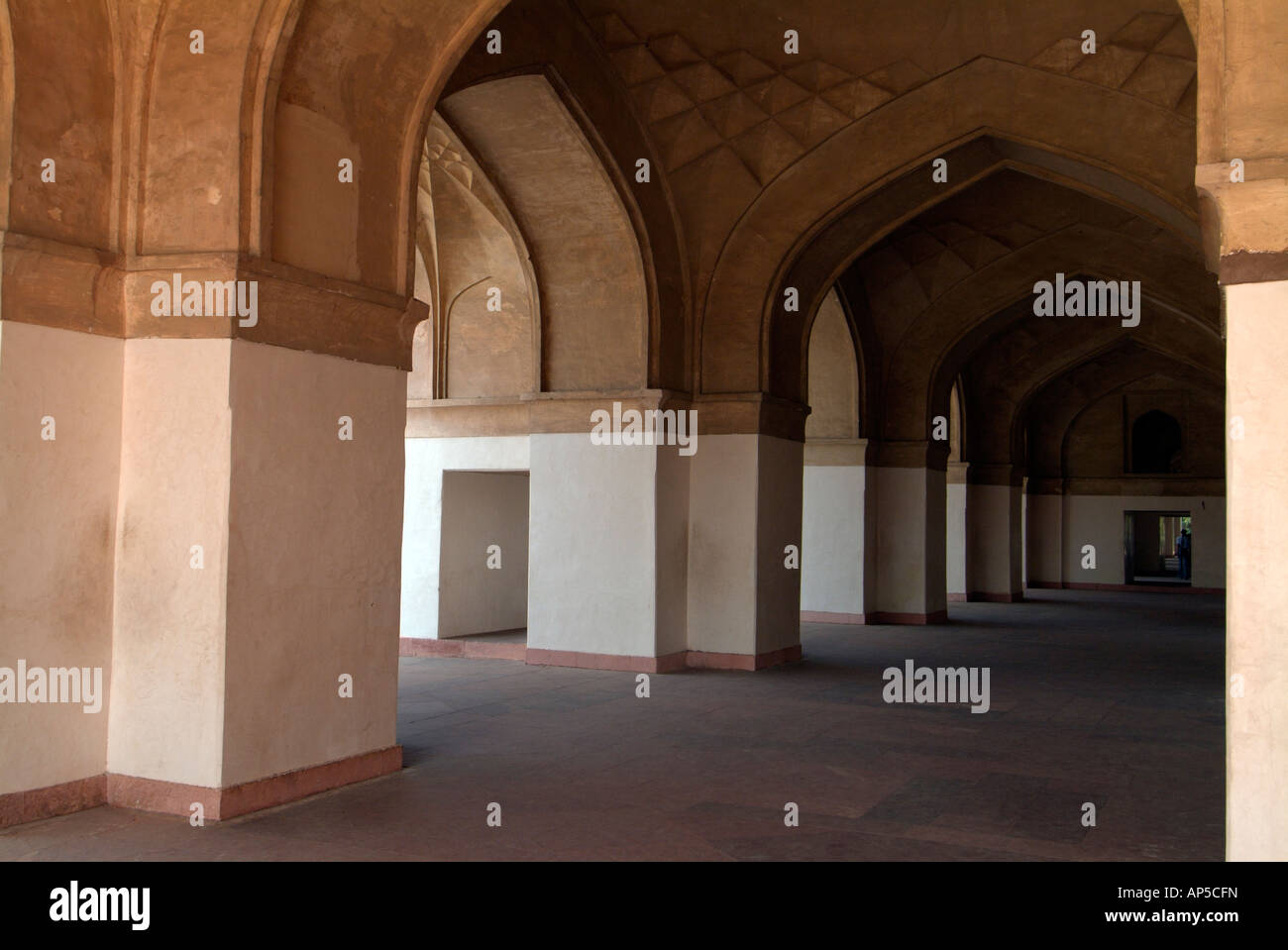 Coloured arches of Humayan or Humayuns tomb New Delhi India Stock Photo ...