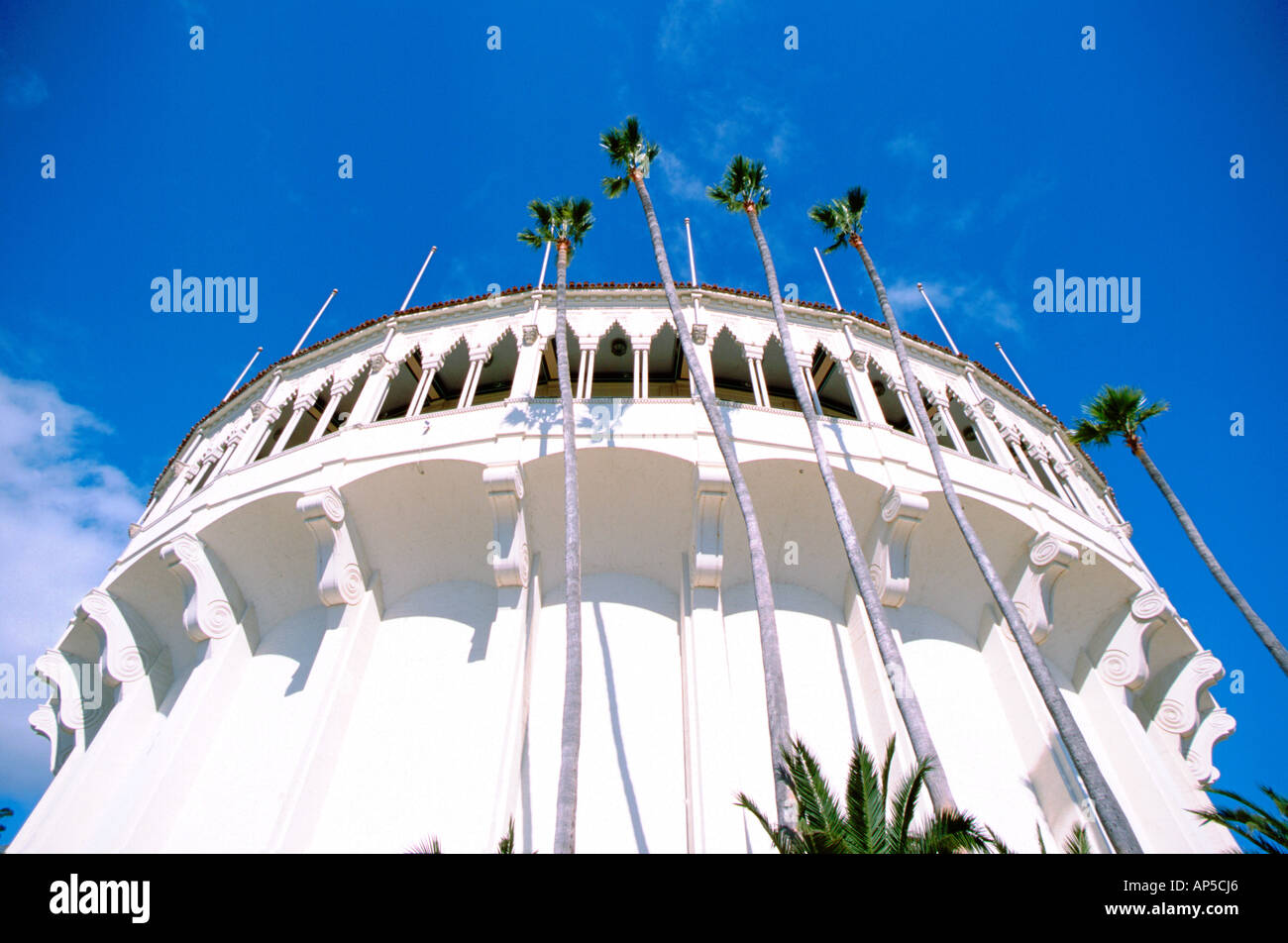 North America, USA, California, Catalina Island, Port city of Avalon ...