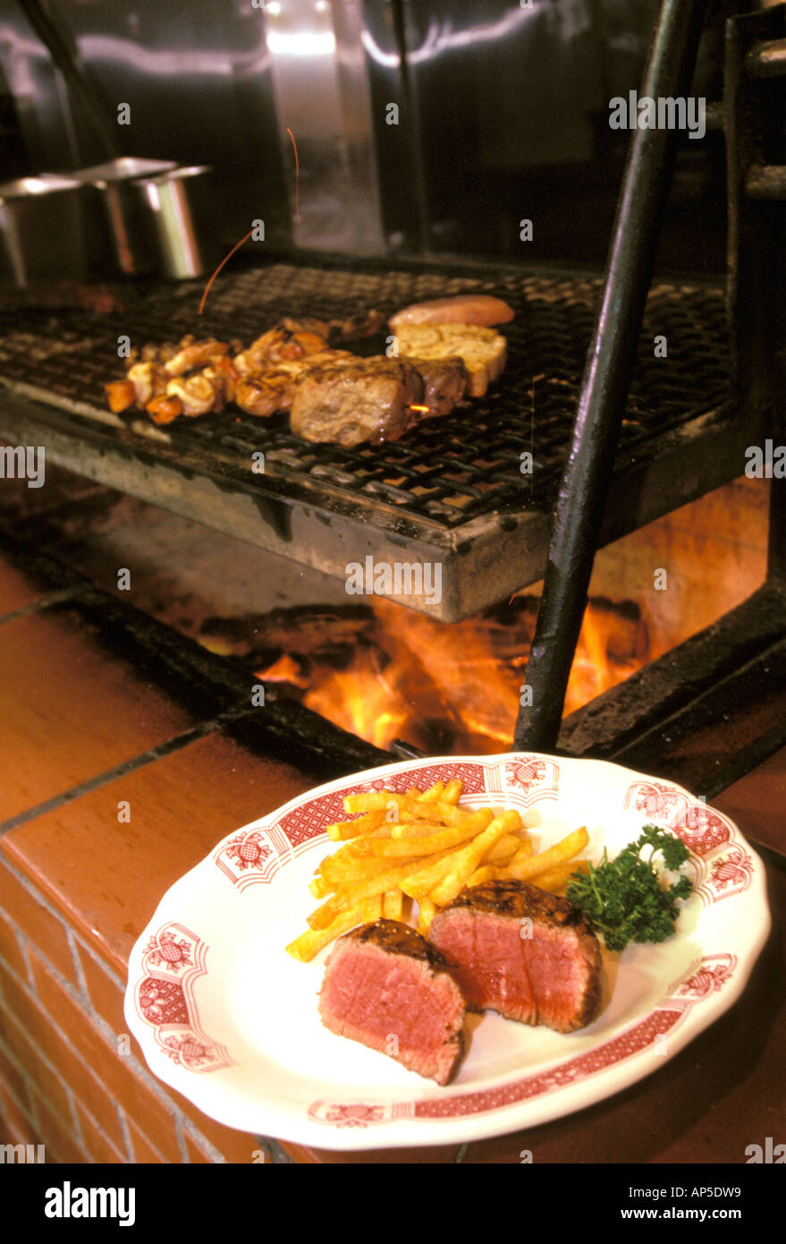 North America, USA, California, Bulleton. The Hitching Post restaurant ...