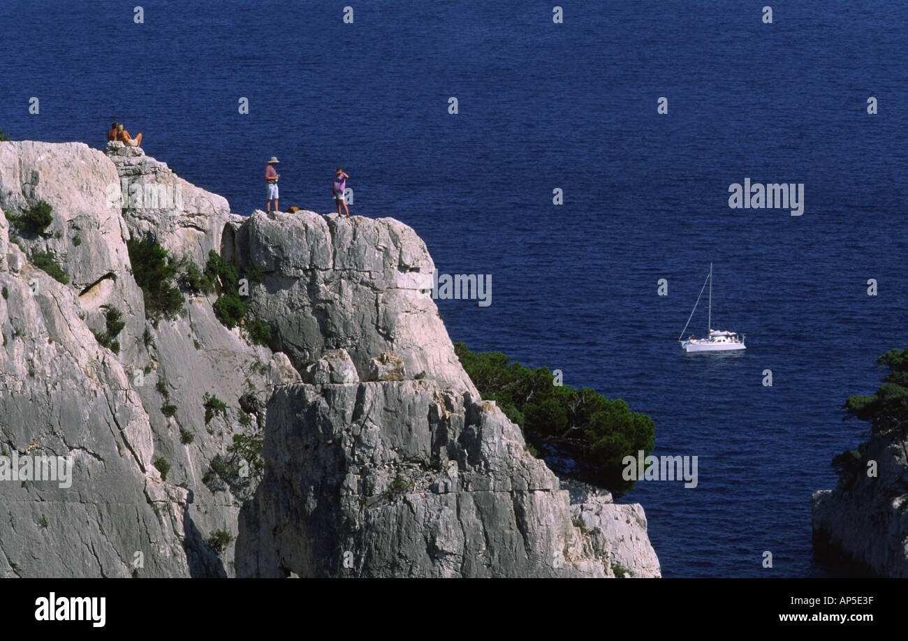 Rocky inlet Marseille France Stock Photo - Alamy