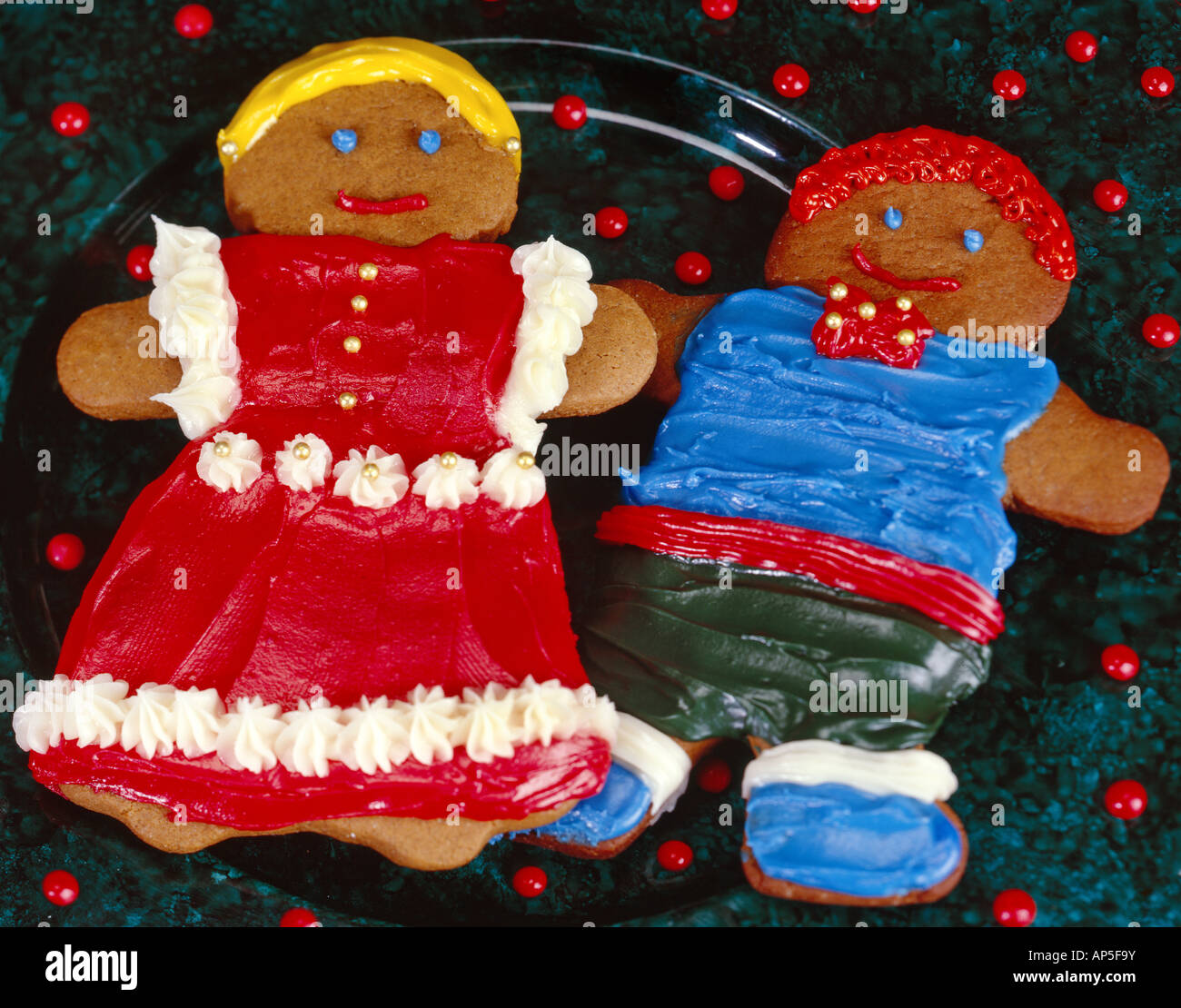 Gingerbread Man and Woman Stock Photo - Alamy