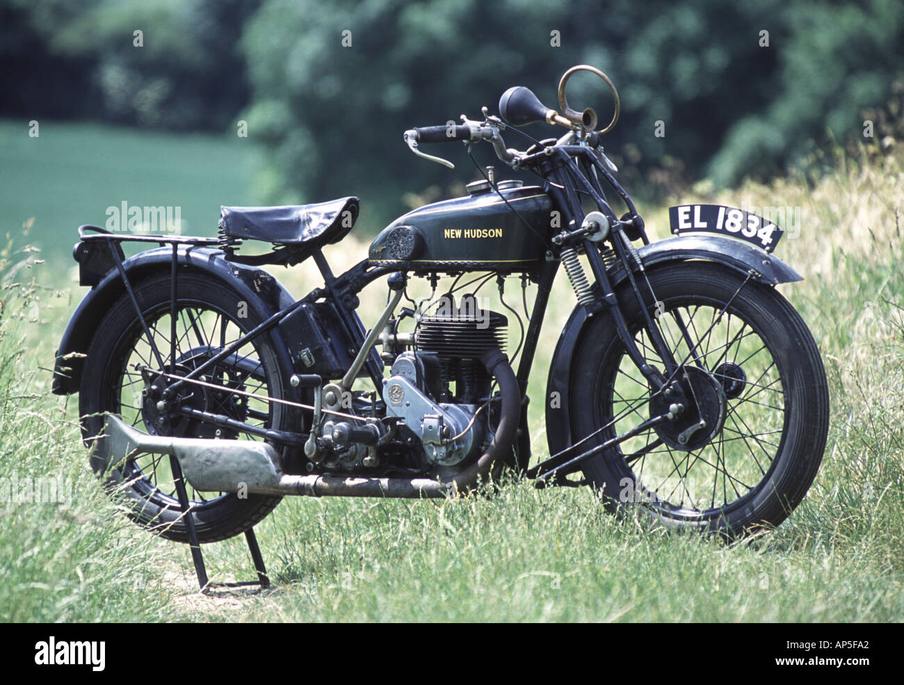 New Hudson Motorcycle Stock Photo - Alamy