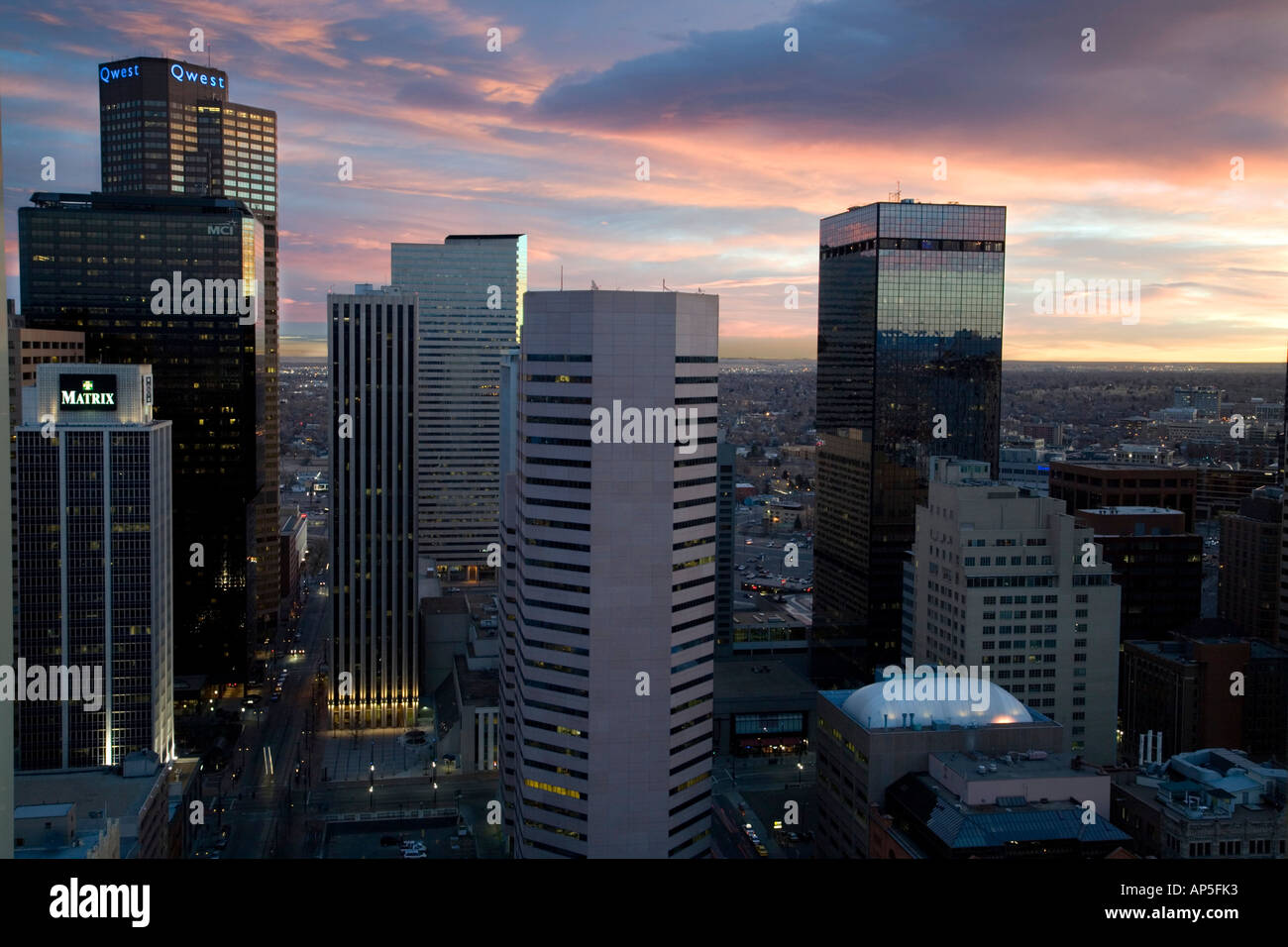 Downtown Denver, Colorado Skyline Stock Photo - Alamy