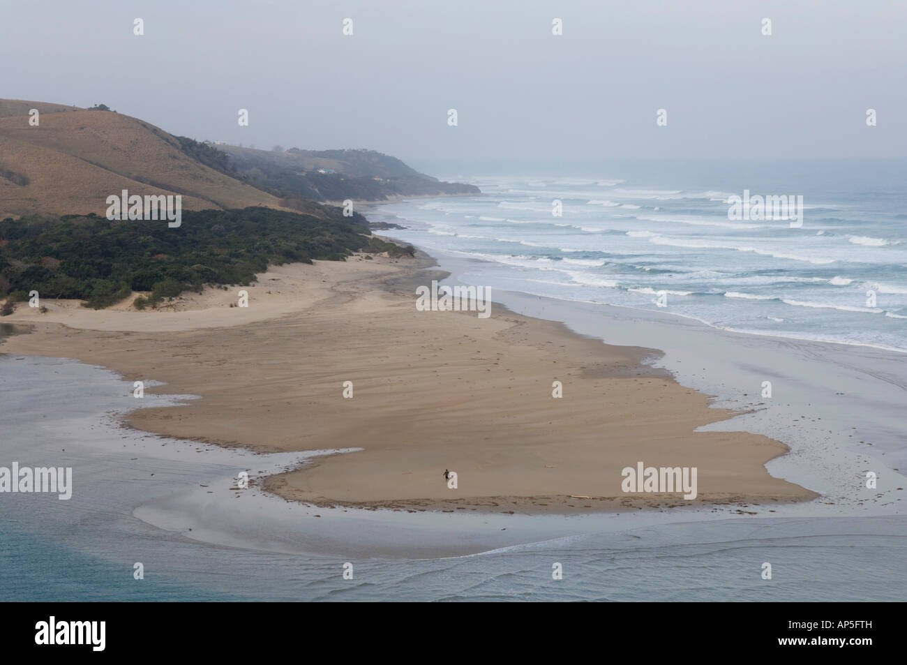 Umtata river mouth, Wild Coast, Eastern Cape, South Africa Stock Photo ...
