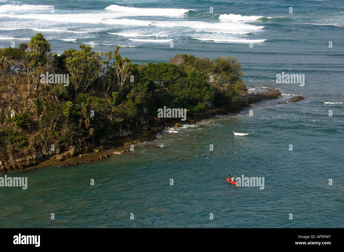 kayaking, Umtata river mouth, Wild Coast, Eastern Cape, South Africa ...