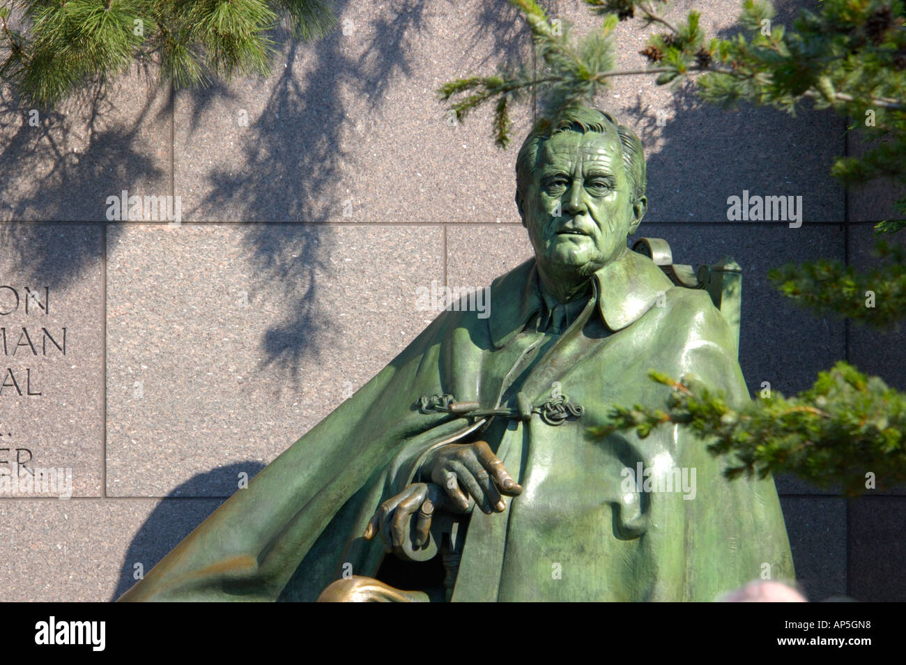 Washington, DC, Franklin Delano Roosevelt Memorial, statue of FDR Stock Photo - Alamy