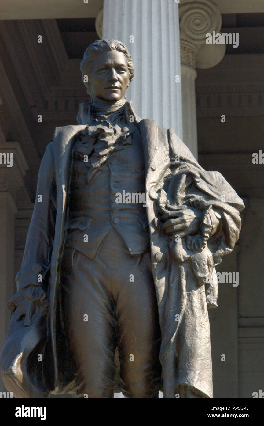 Washington, DC, statue of Alexander Hamilton Stock Photo - Alamy