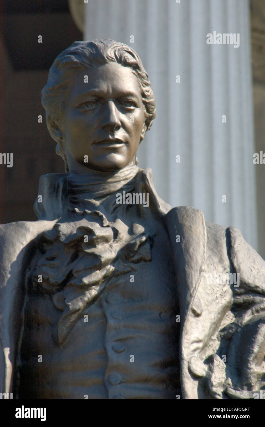 Washington, DC, statue of Alexander Hamilton Stock Photo - Alamy