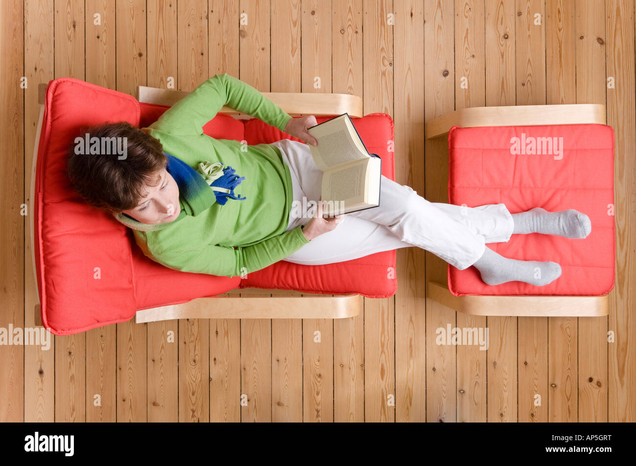 Attractiv senior woman is relaxing. Studio picture Stock Photo - Alamy