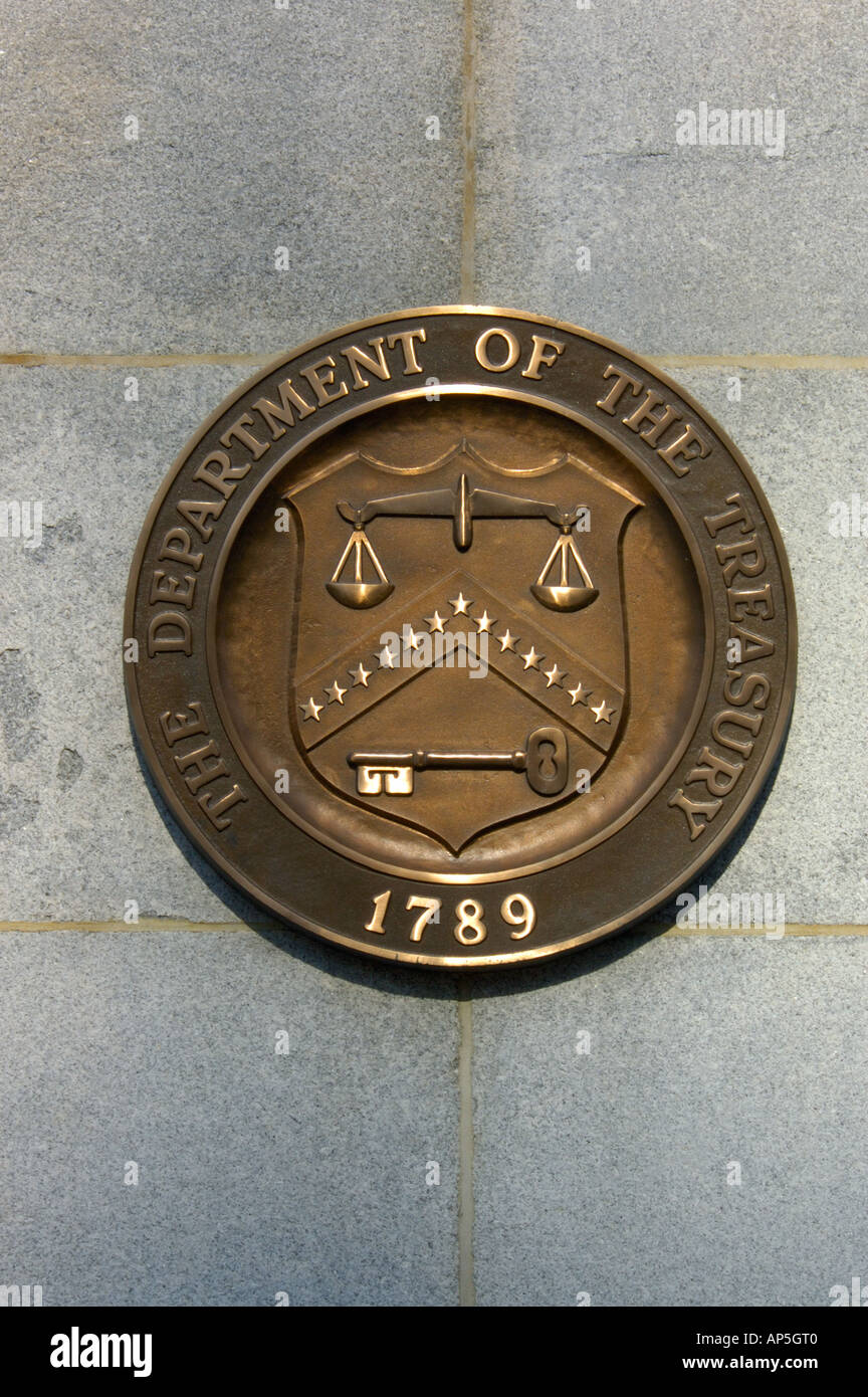 Treasury department emblem hi-res stock photography and images - Alamy