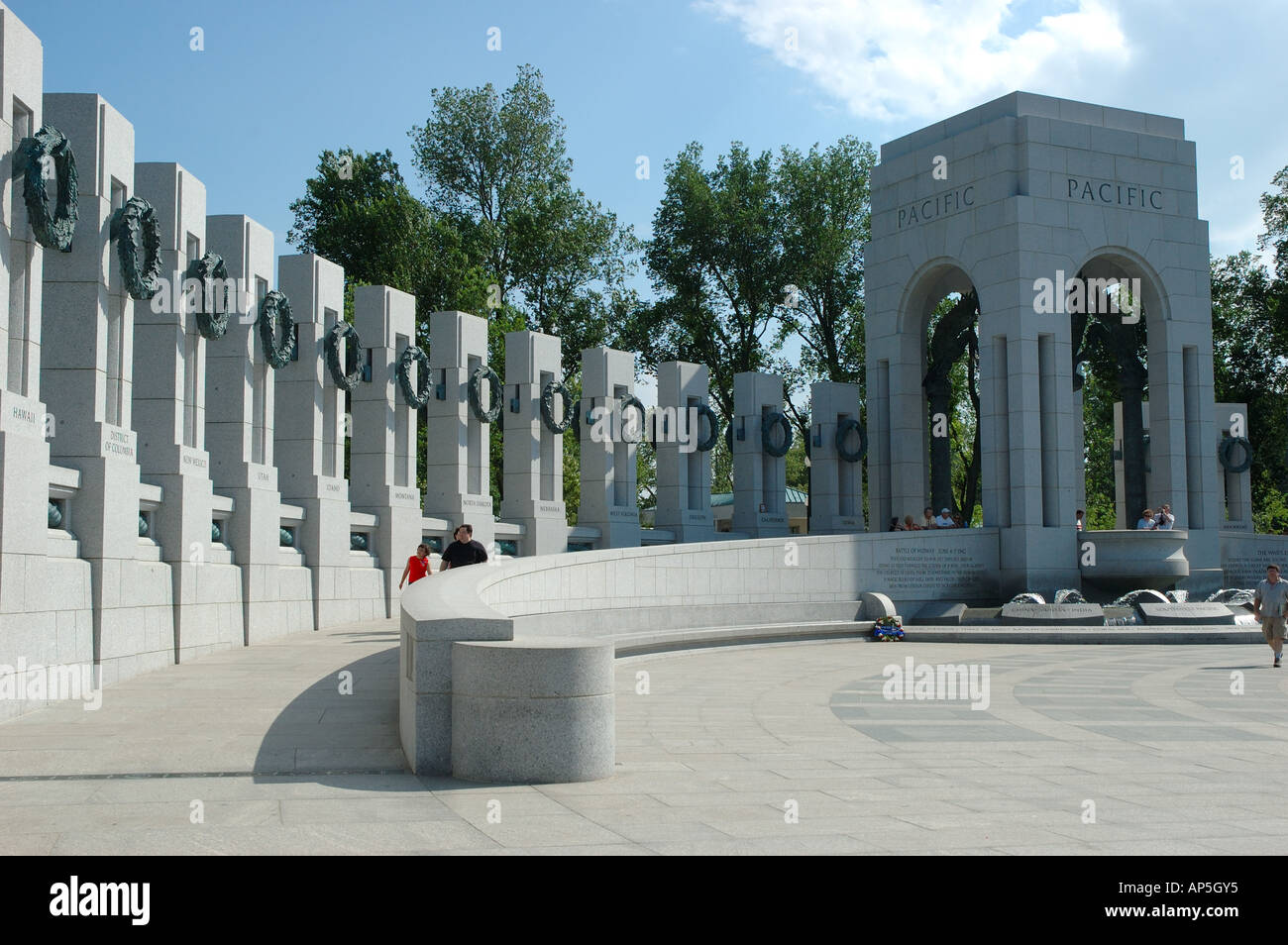 Washington, DC, National WWII Memorial Stock Photo - Alamy