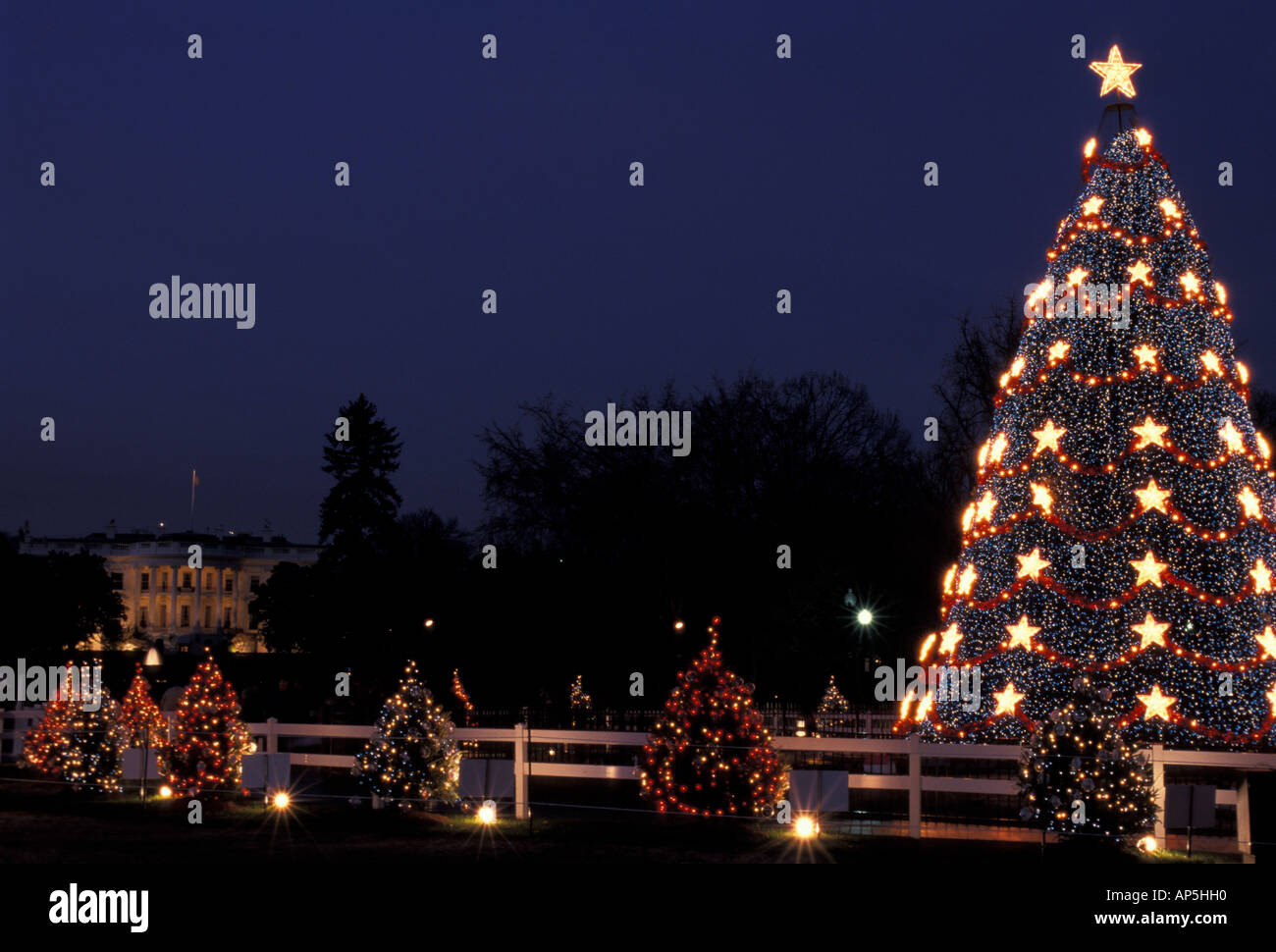 North America, USA, Washington D.C., Christmas on the Ellipse Stock ...