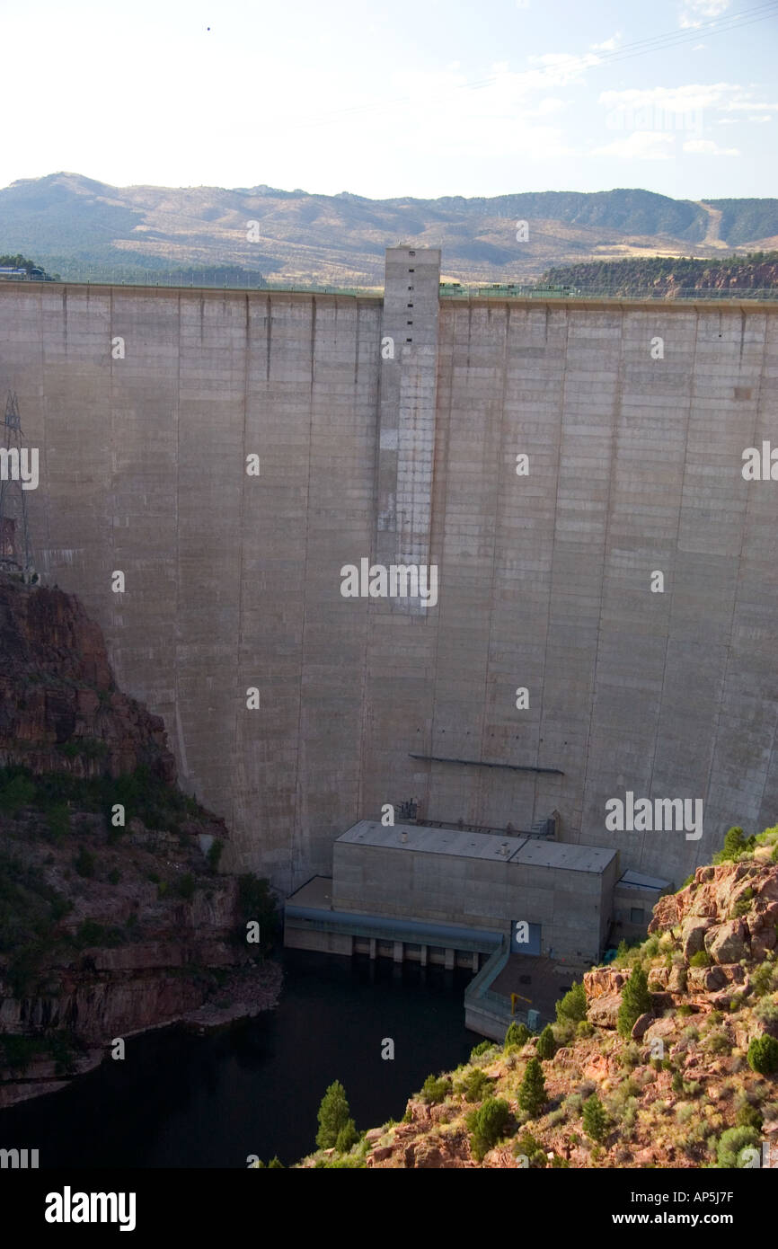 Dam at Flaming Gorge National Recreation Area Utah Stock Photo - Alamy