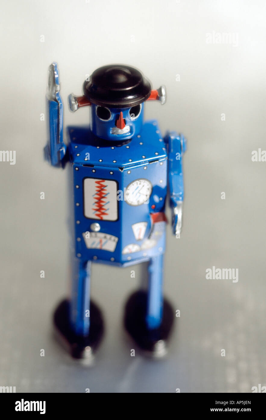 Antique toy tin robot Stock Photo - Alamy
