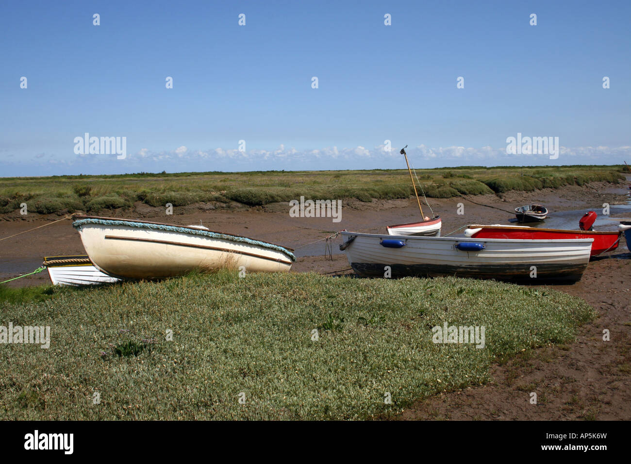 Morston backwater salt marsh norfolk hi-res stock photography and ...