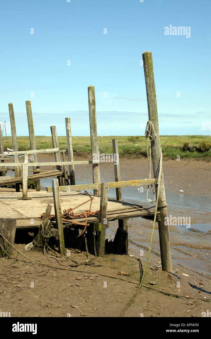 MORSTON QUAY AND MARSH. NORTH NORFOLK. UK Stock Photo - Alamy