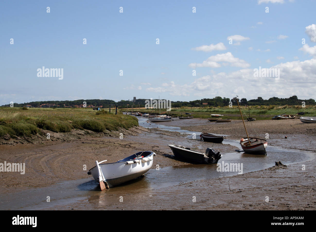 Morston backwater salt marsh norfolk hi-res stock photography and ...